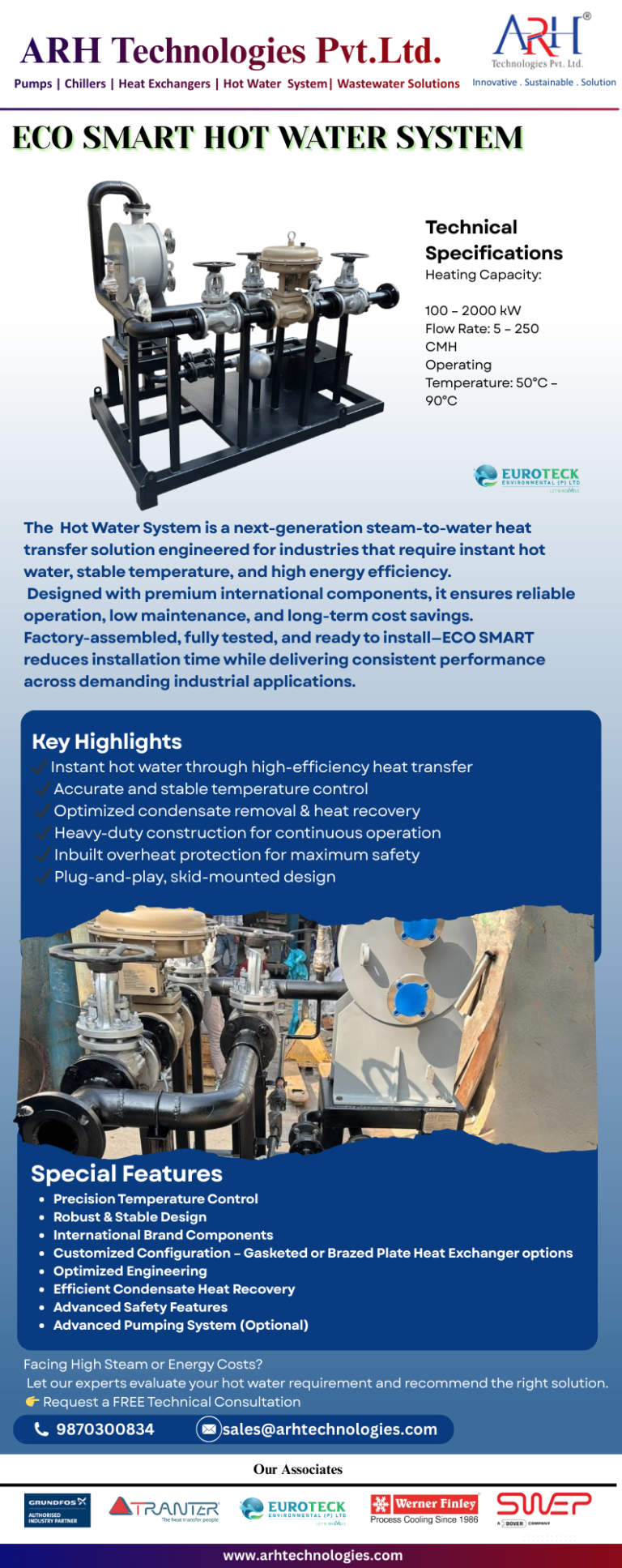 Hot Water System - ARH Technologies Pvt. Ltd.